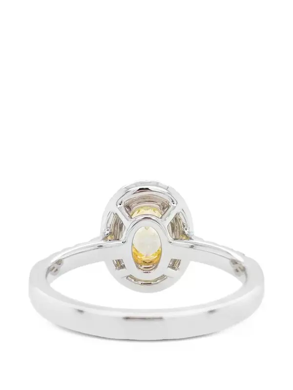 HYT JEWELRY Diamond Halo Ring - Silver