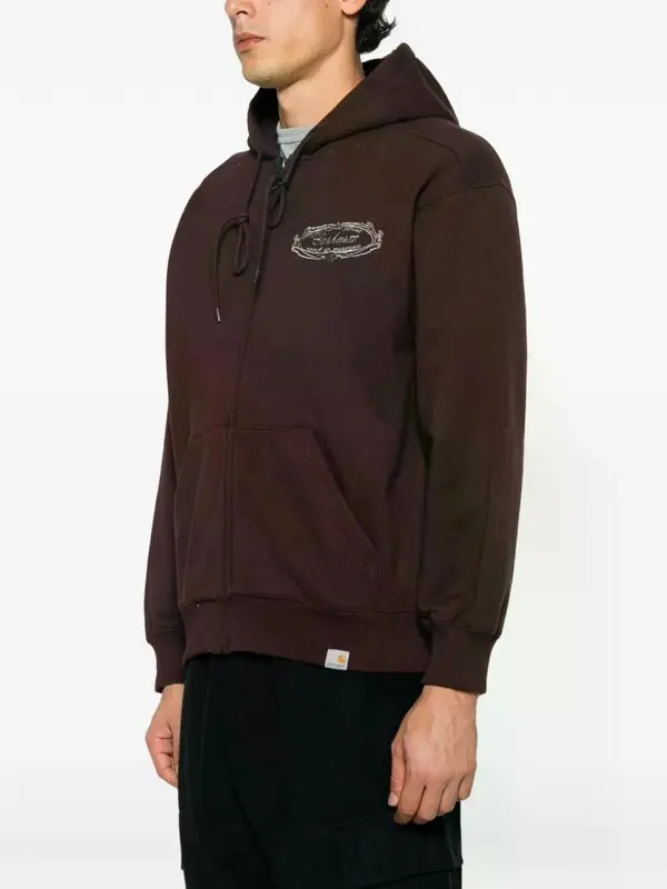 Carhartt Work In Progress Graphic-print Zip-up Hoodie