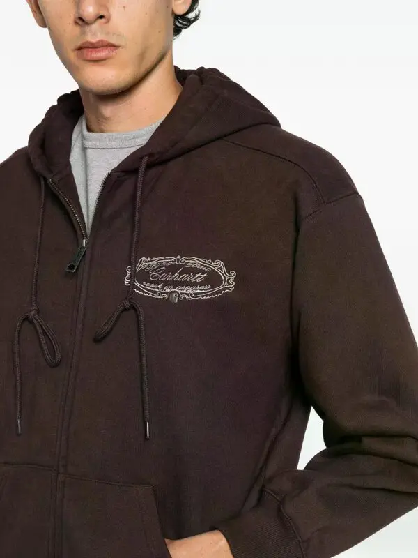 Carhartt Work In Progress Graphic-print Zip-up Hoodie