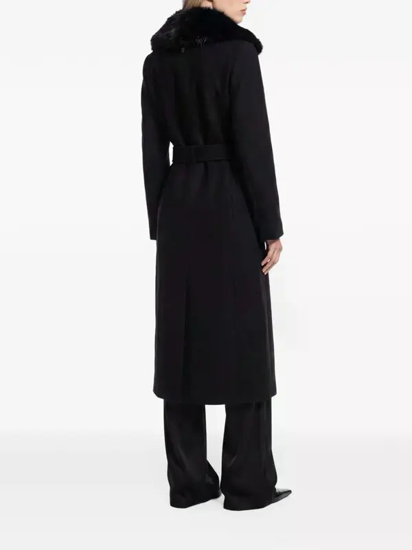 Rudsak Mel Faux-fur-collar Wool Trench Coat