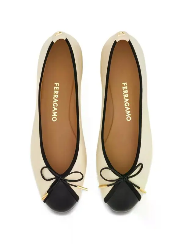 FERRAGAMO Ballet Flat With Bow Detail
