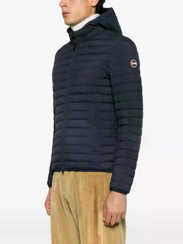 COLMAR Quilted Hooded Coat - Blue