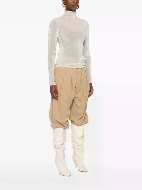 FORTE_FORTE Metallic High-neck Top