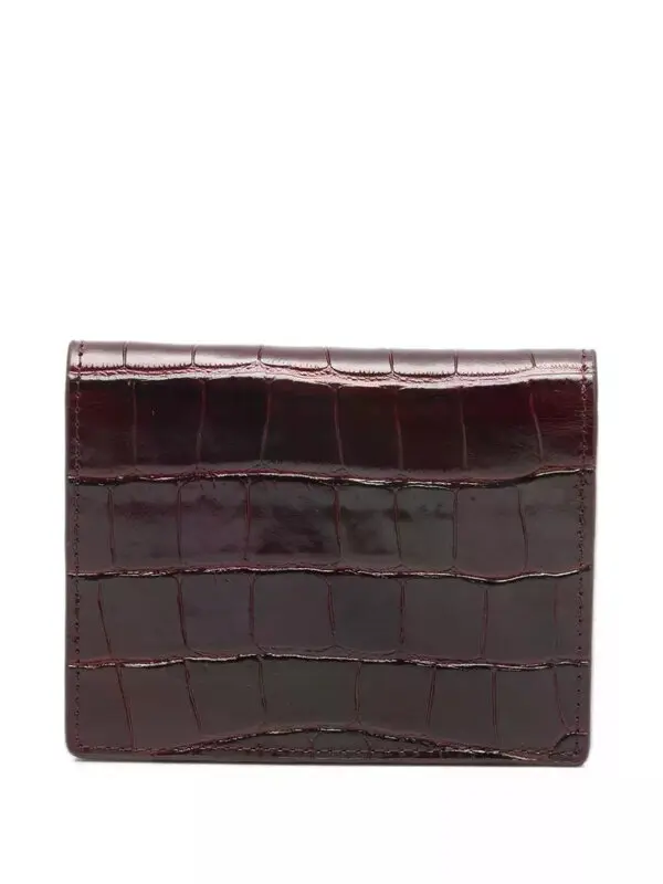 MC2 SAINT BARTH Croc-effect Logo-plaque Wallet