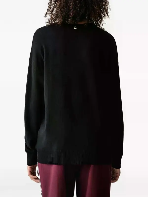Lola Casademunt Leopard-print Logo-print Sweater