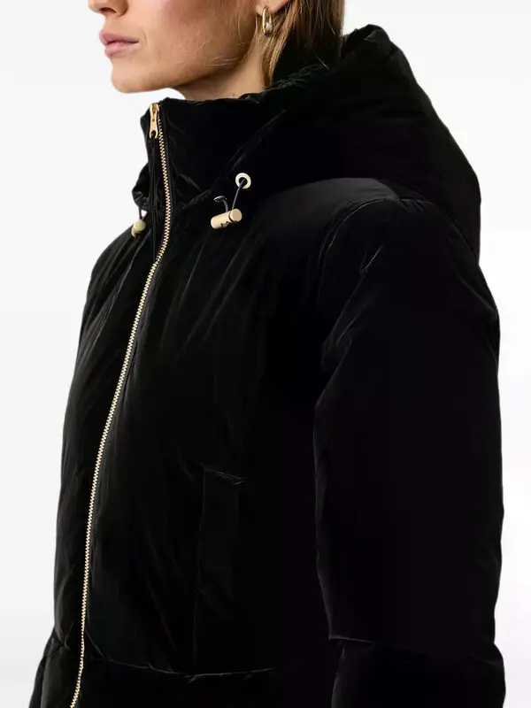 Armani Exchange Velvet-effect Hooded Jacket