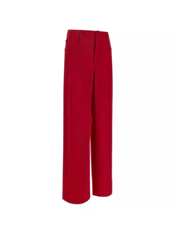 DI.LA3 PARI' Button-detail Wide-leg Trousers