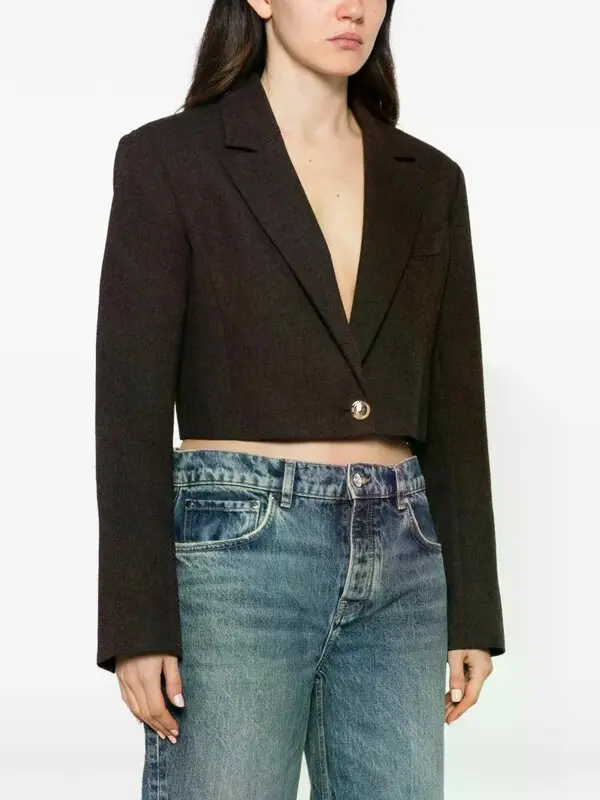 Patrizia Pepe Bouclé Cropped Jacket