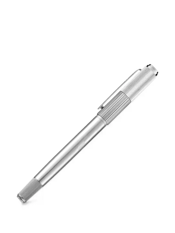BOSS Ribbed-texture Rollerball Pen - Silver