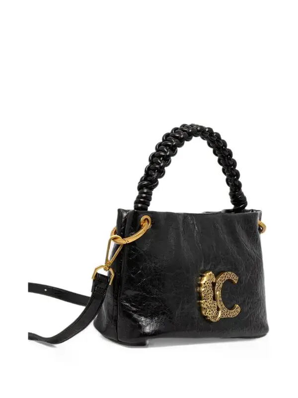 Lola Casademunt Small Braided-handle Logo-plaque Tote Bag