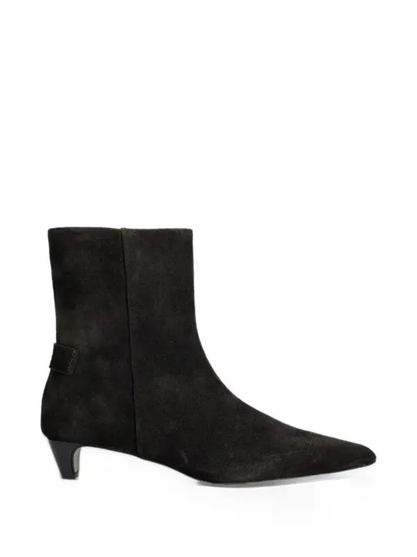ALLSAINTS Piper Pointed-toe Suede Ankle Boots