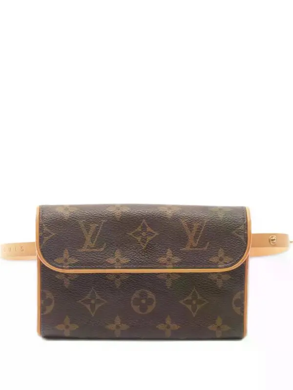 LOUIS VUITTON 2002 Mini Florentine Monogram Belt Bag - Brown