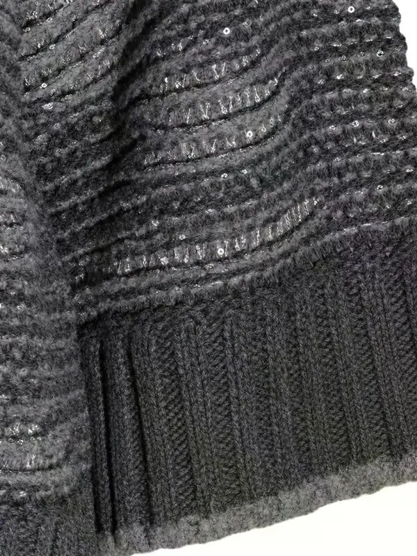 Fabiana Filippi Sequin-embellished Roll-neck Sweater