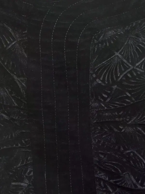 Emporio Armani Ruched Velvet Mini Skirt