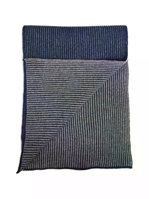Brunello Cucinelli Cashmere English Rib Vanisé Knit Scarf