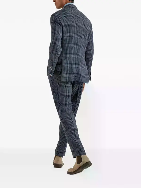 Brunello Cucinelli Checked Wool-blend Suit