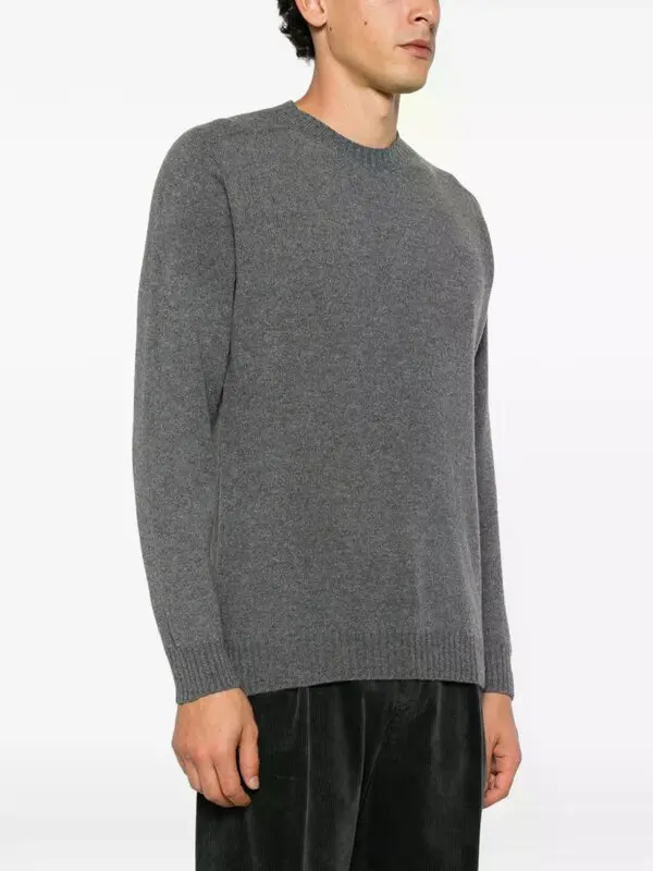 PROFUOMO Crew-neck Ribbed-trim Sweater