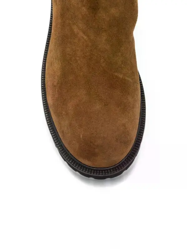 TWINSET Buckle-strap Suede Boots