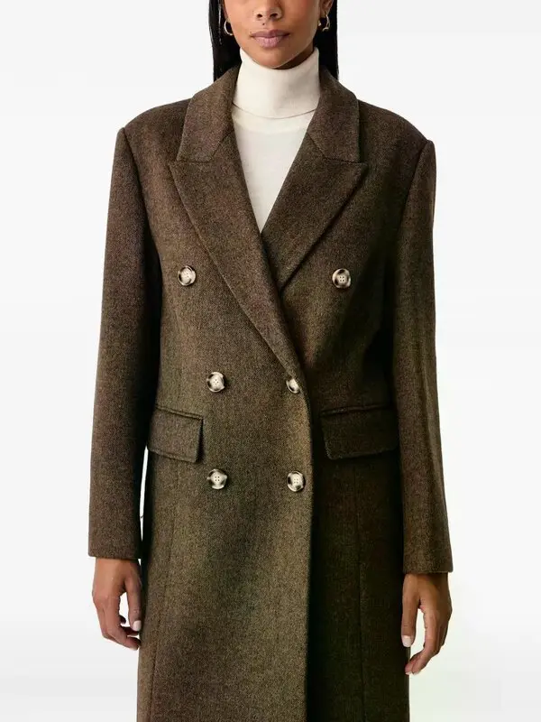 TWINSET Velour Wool Cloth Coat