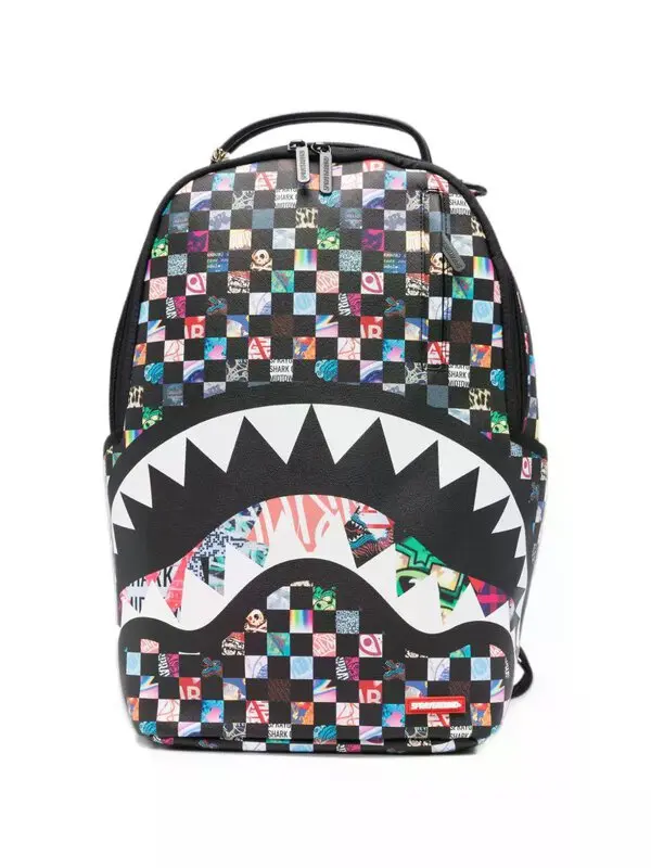 SPRAYGROUND Sharkverse Universe Checkered Backpack