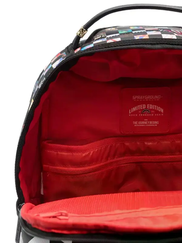 SPRAYGROUND Sharkverse Universe Checkered Backpack