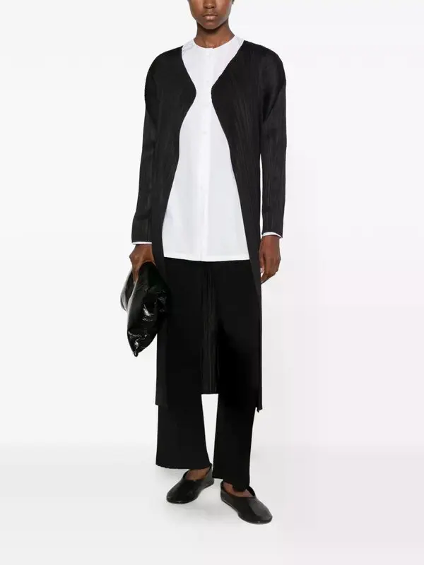 Issey Miyake Plissé-effect Coat