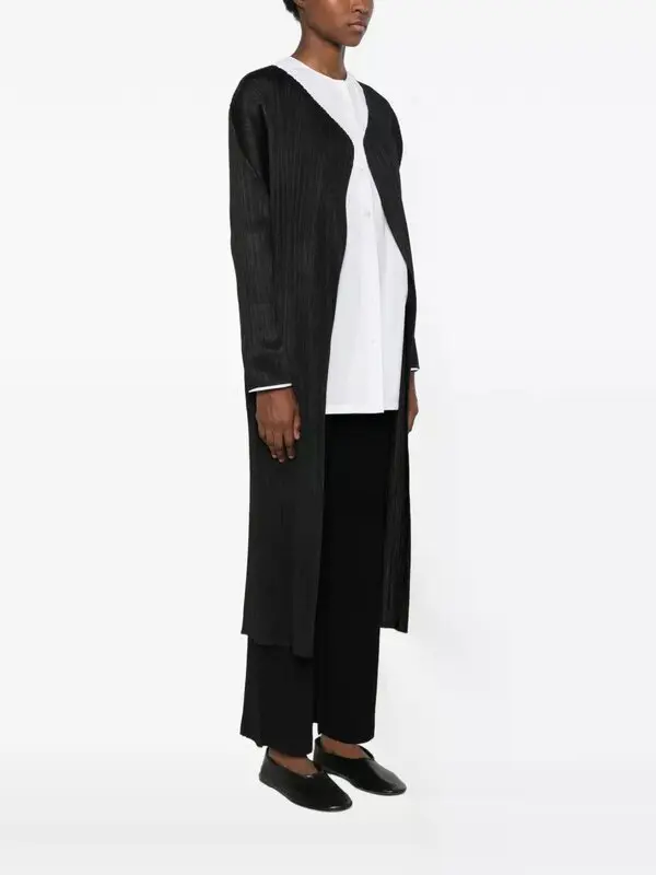 Issey Miyake Plissé-effect Coat