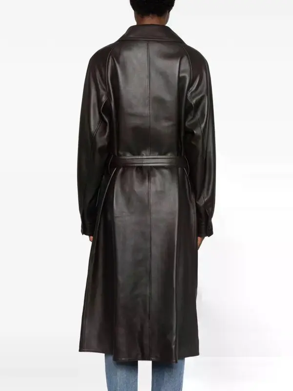 Ralph Lauren Belted Leather Coat