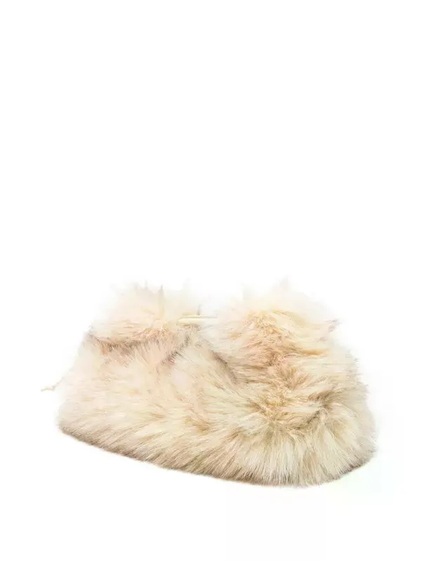 Maje Milpli Shearling-effect Tote Bag