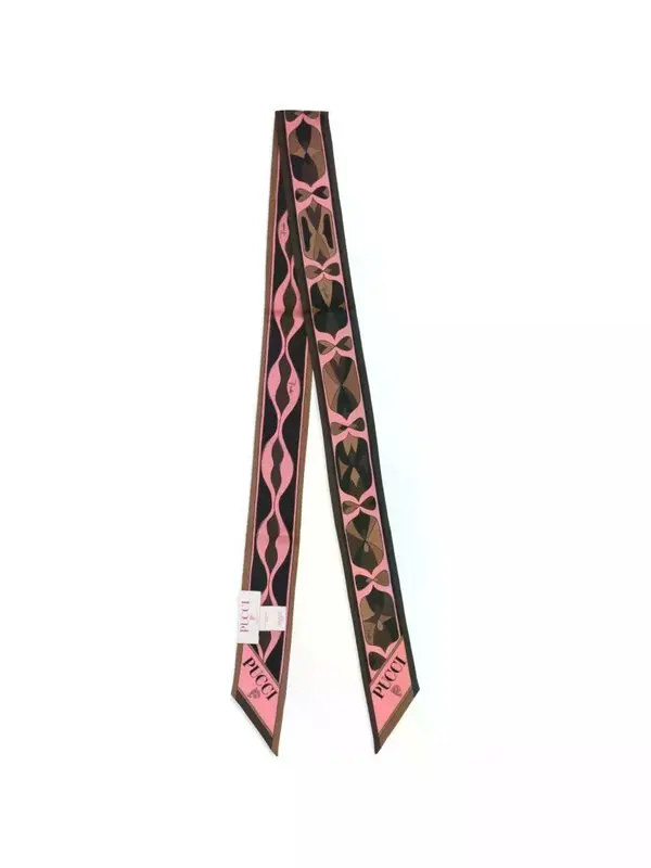 Emilio Pucci Mixed-print Silk Bandeau