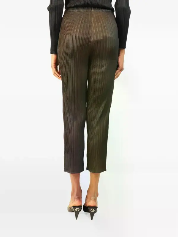 Issey Miyake Pleated Cropped Trousers