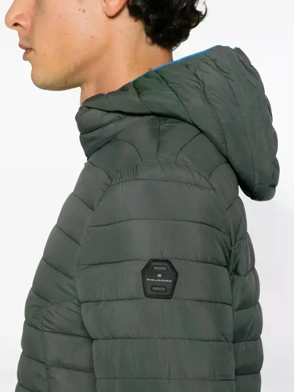 PIQUADRO Logo-patch Zip-up Jacket