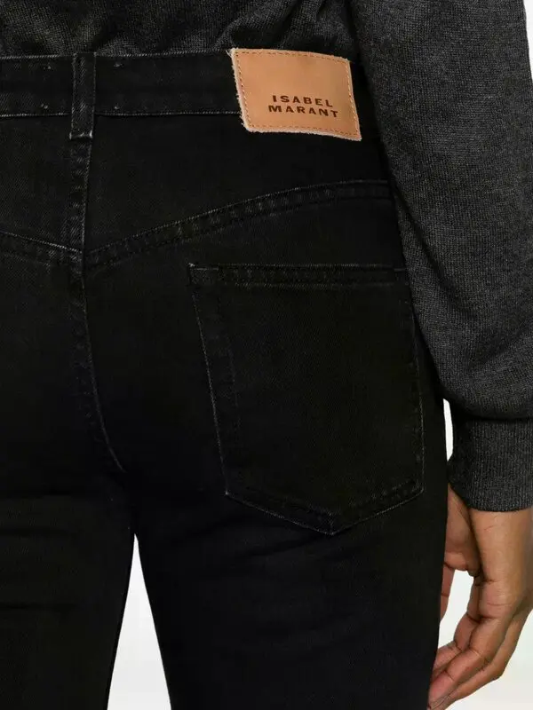 Isabel Marant Étoile Ombela Frayed-hem Straight-leg Jeans
