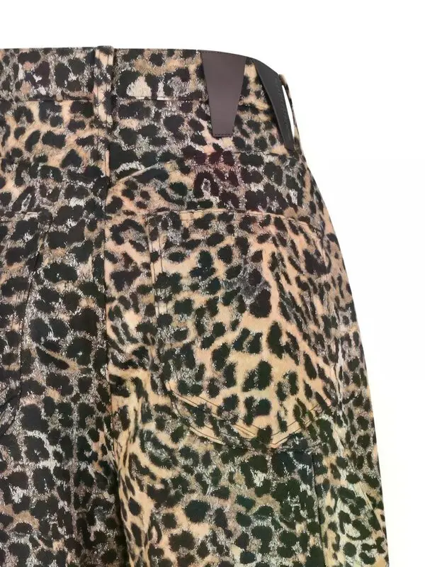DARKPARK Lisa Leopard-print Carpenter Pants