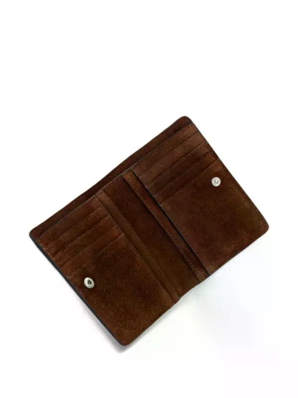 ALLSAINTS Bartlette Suede Logo-debossed Wallet