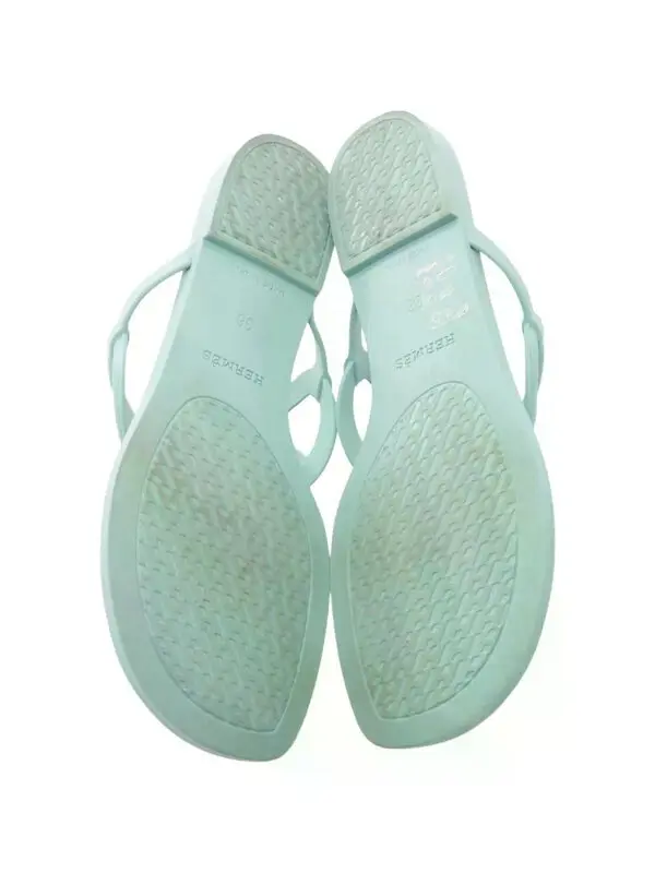 Hermès 2010s Égérie Chaîne D'ancre Thong Sandals