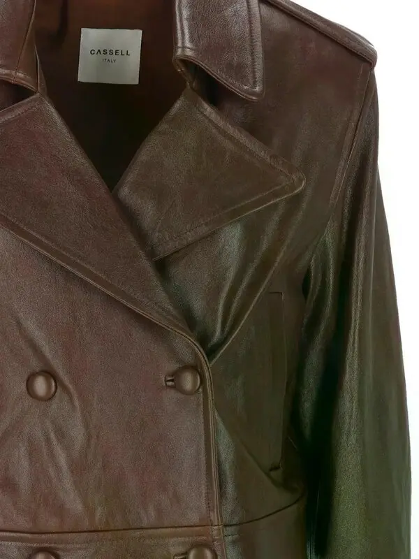 CASTELL Double-breasted Lambskin Jacket