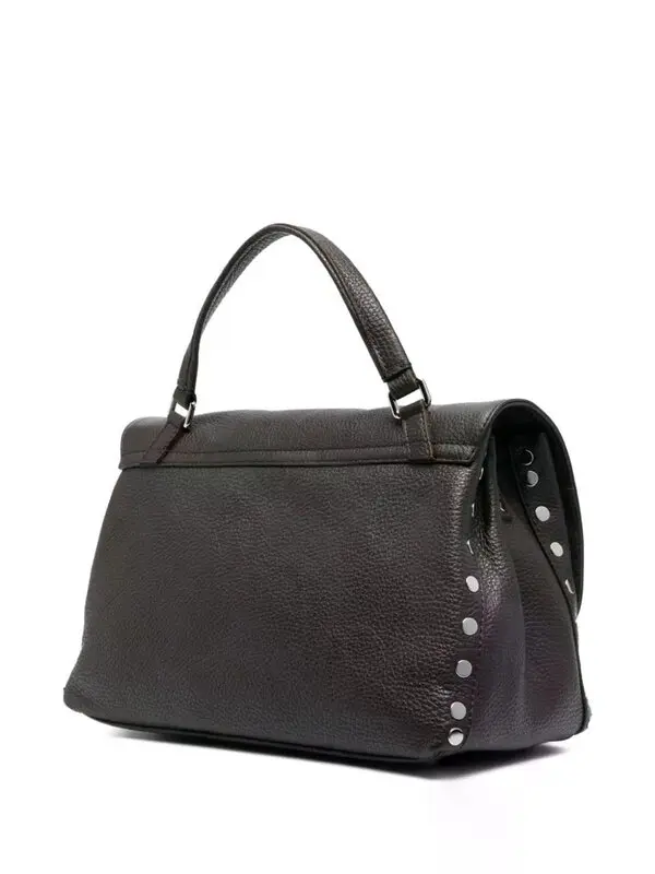 ZANELLATO Small Postina Grained Leather Tote Bag - Brown