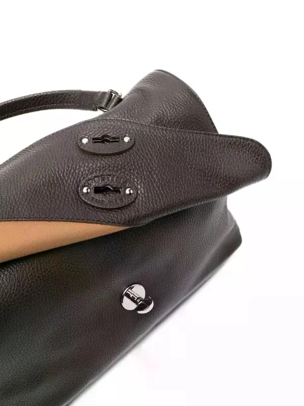 ZANELLATO Small Postina Grained Leather Tote Bag