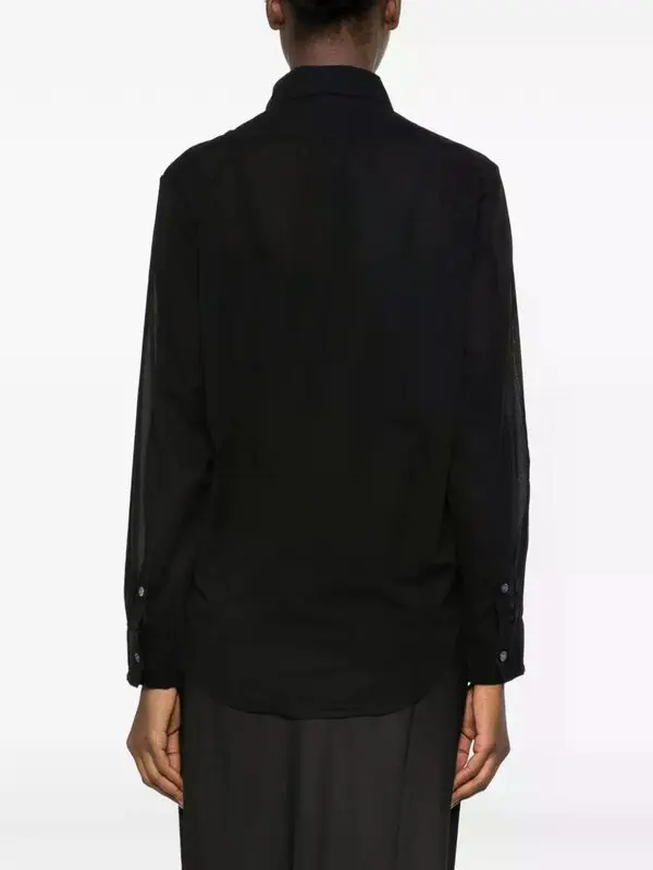 Our Legacy Jumble Ruched Long-sleeve Shirt