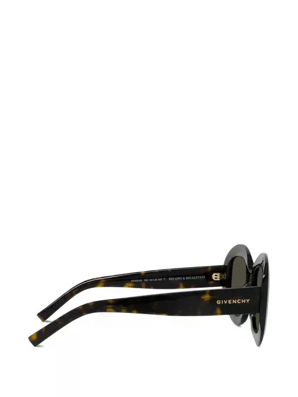 Givenchy Tortoiseshell-effect Oval-frame Sunglasses - Brown