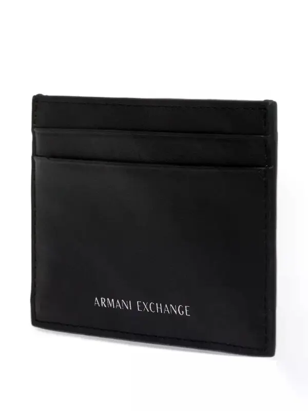 Armani Exchange A|x Debossed Leather Card Holder Set