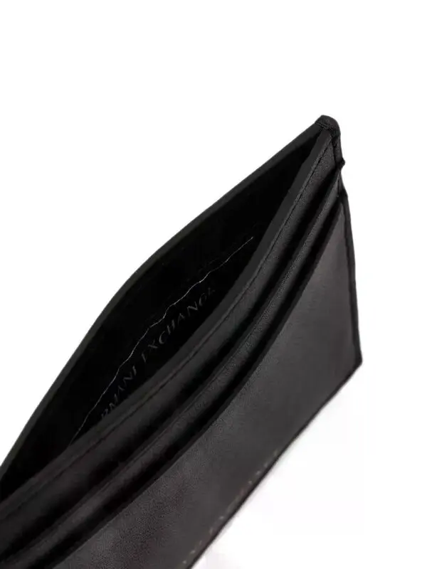 Armani Exchange A|x Debossed Leather Card Holder Set