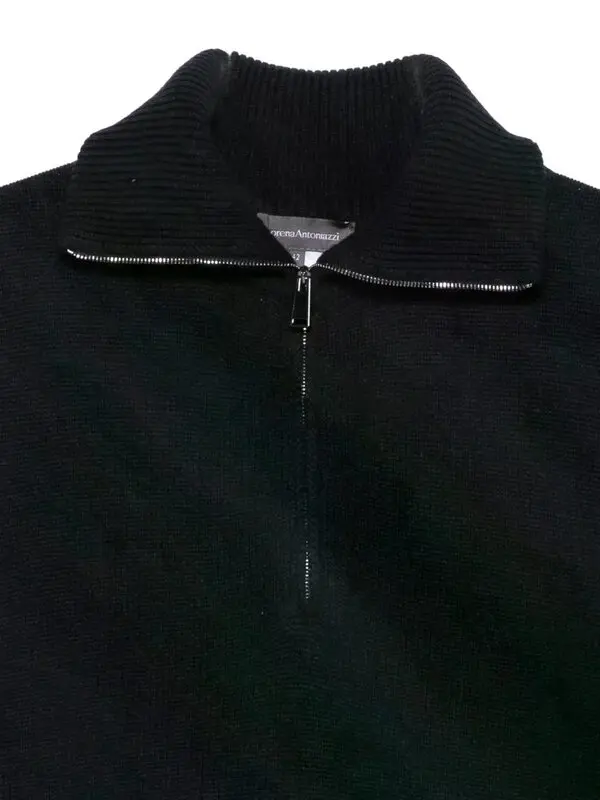 Lorena Antoniazzi Half-zip Knitted Vest Sweater