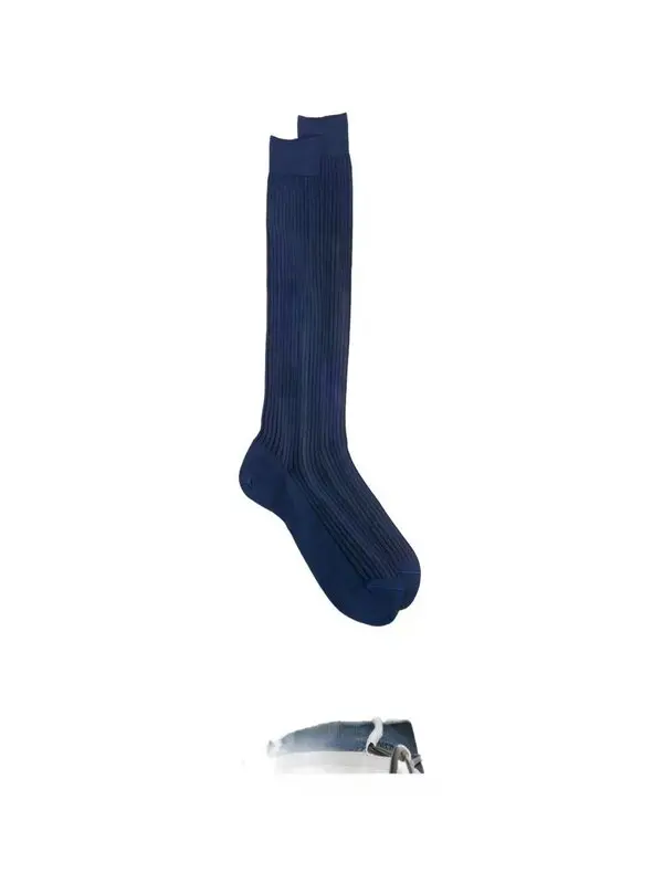 ANT45 Menfi Long Ribbed-knit Socks