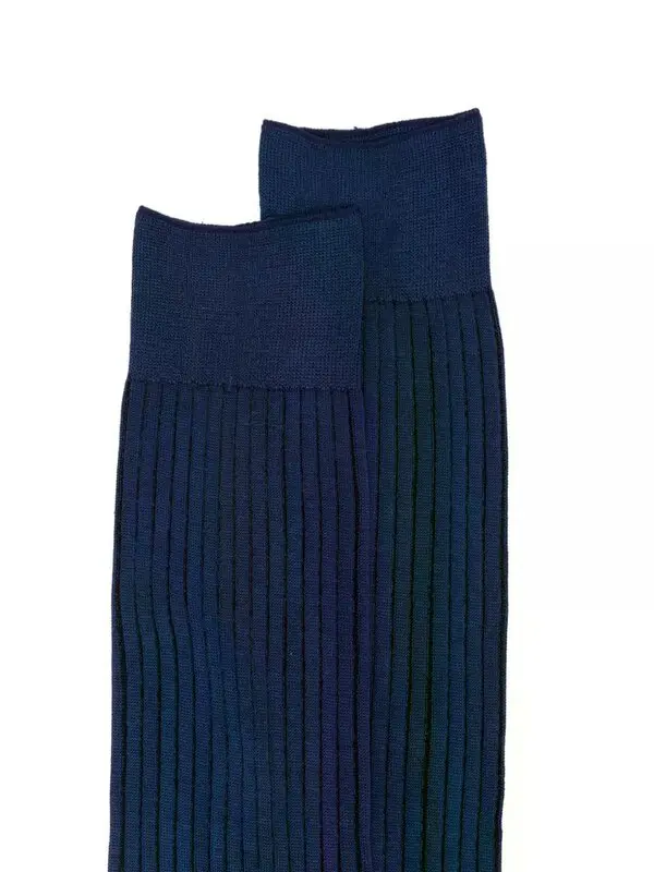 ANT45 Menfi Long Ribbed-knit Socks