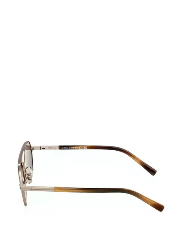 Zegna Geometric-frame Sunglasses