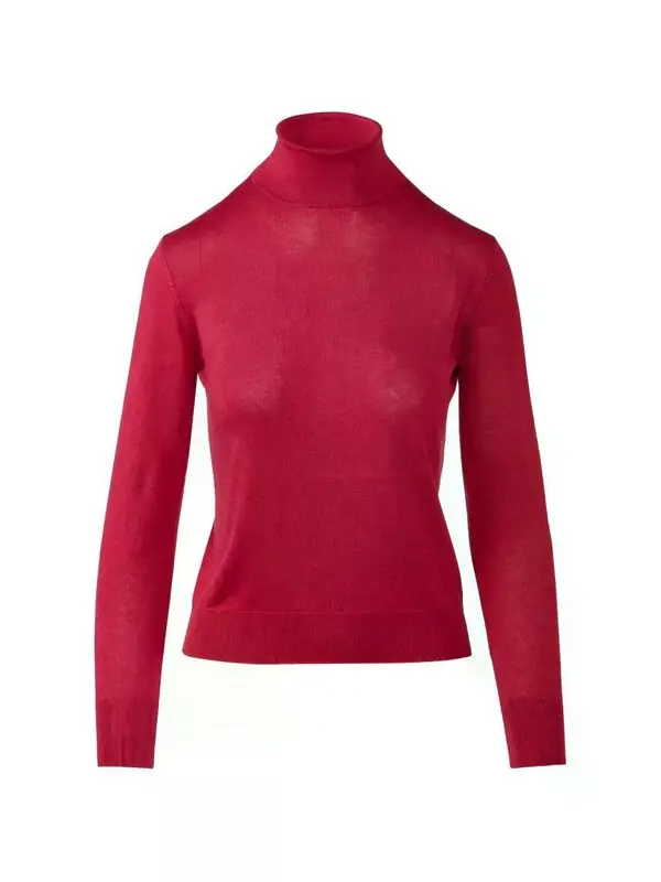 Kinross Cashmere Fitted Turtleneck Sweater - Red