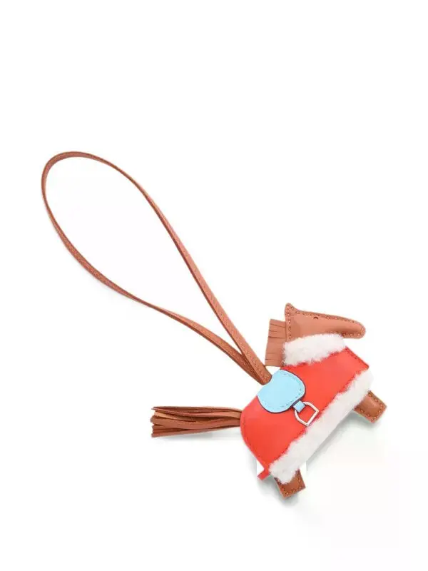 Hermès 2025 Pm Rodeo Horse Bag Charm - Red