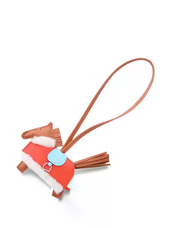 Hermès 2025 Pm Rodeo Horse Bag Charm - Red